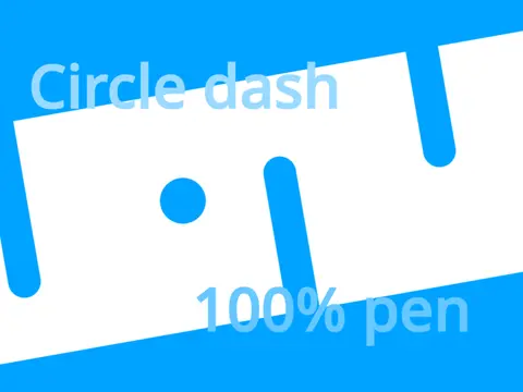 Circle Dash 100%pen | Geometry Circle Challenges | Dash Completion