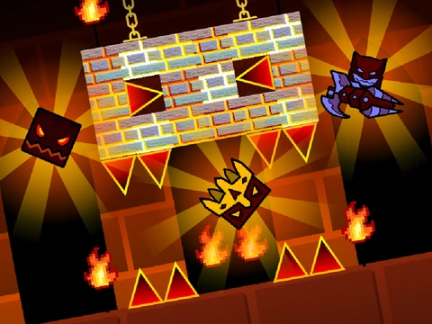 Geometry Dash Fireball | Enhanced Performance on TurboWarp