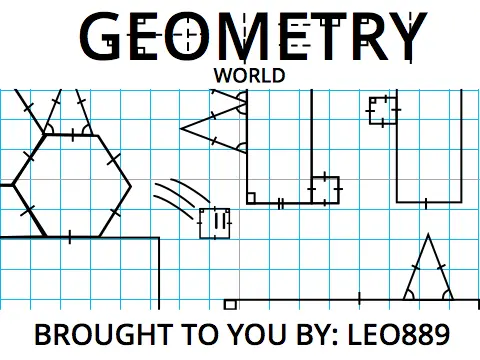 Geometry World: A Scrolling Platformer | Math Textbook Adventure